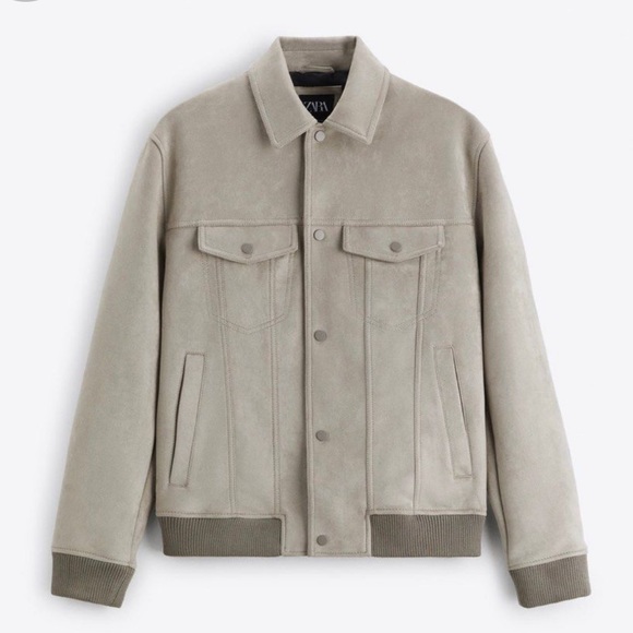 Zara | Jackets & Coats | Zara Faux Suede Jacket | Poshmark